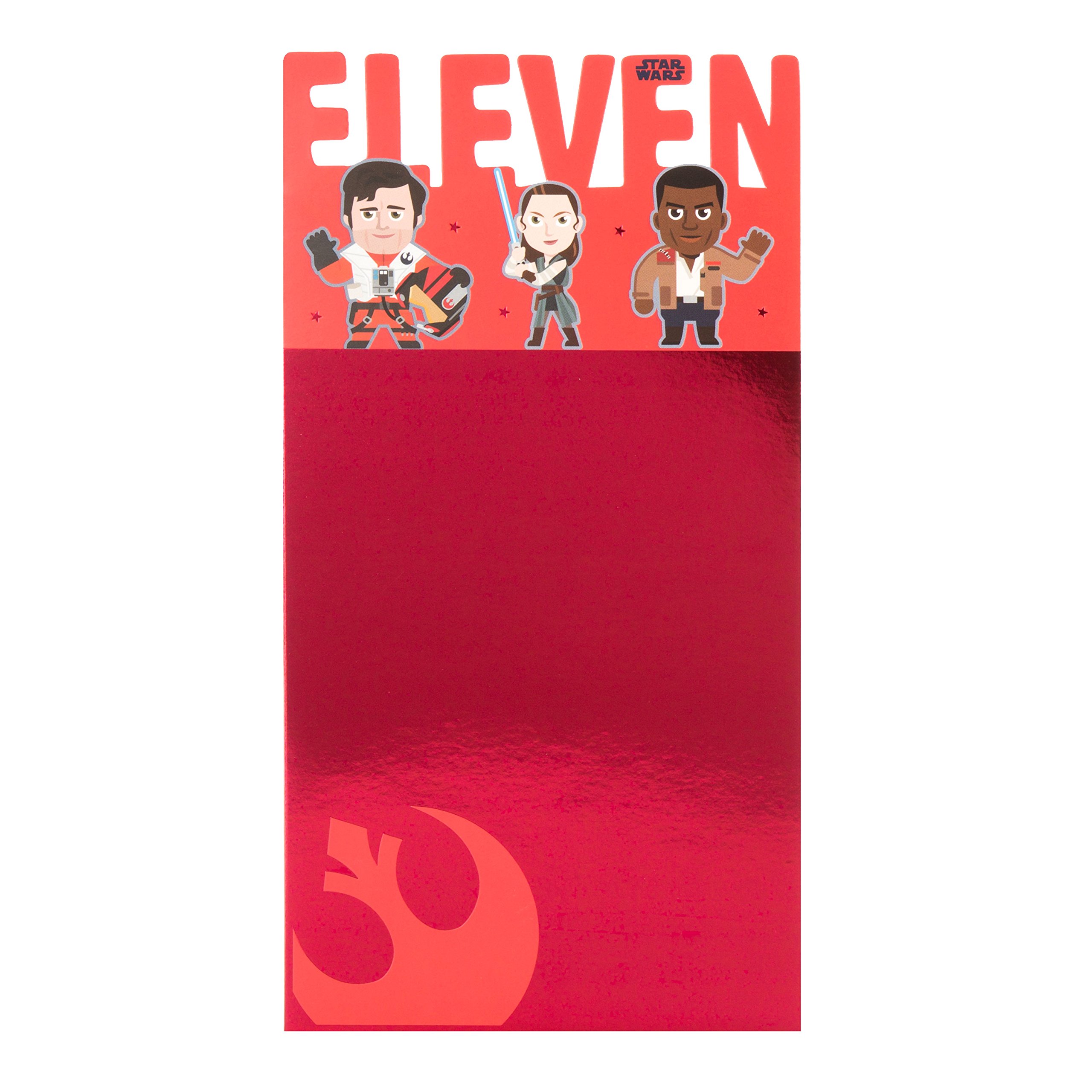 Hallmark Star Wars 11th Birthday Card "Fit for A Hero" - Medium