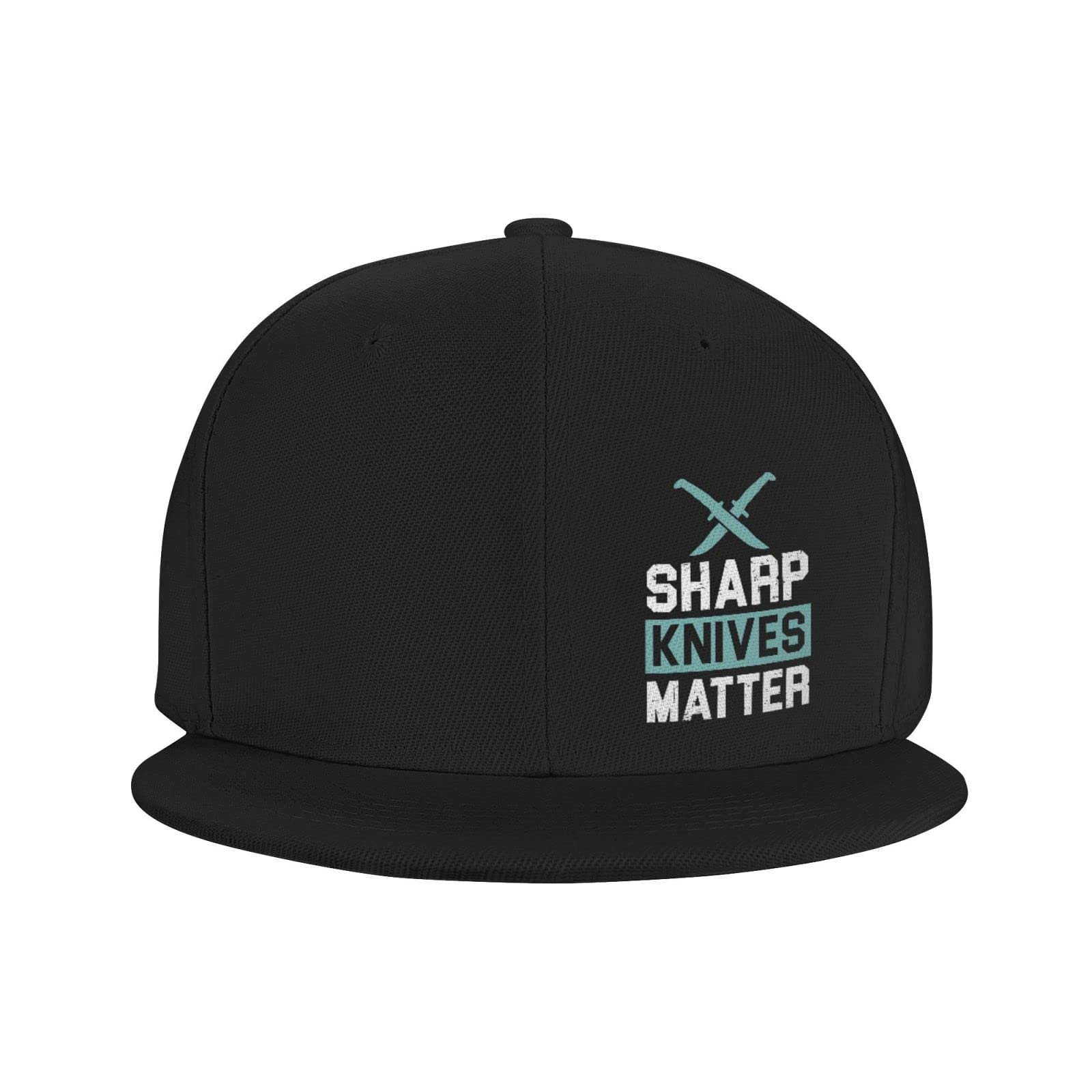 Chef-Knife Gift-Sharp Knives-Matter-Chef Flat Bill Hats for Men Women Adjustable Trucker Hat Fashion Baseball Caps Black