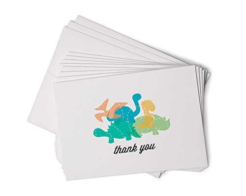 Playful Dinosaurs Thank You Cards - 24 Cards & Envelopes
