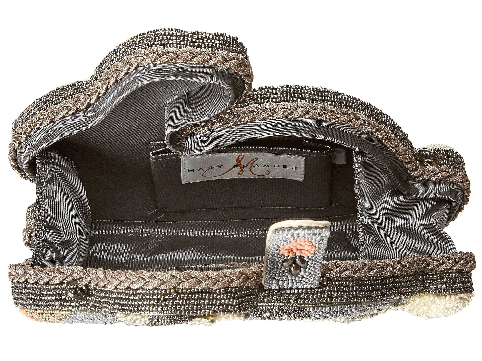 Mary Frances Hop To It Hand Beaded Rhinestone Detail Easter Bunny Rabbit Purse Handbag Shoulder Bag
