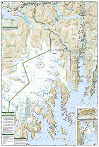 Kenai Fjords National Park Map (National Geographic Trails Illustrated Map, 231)