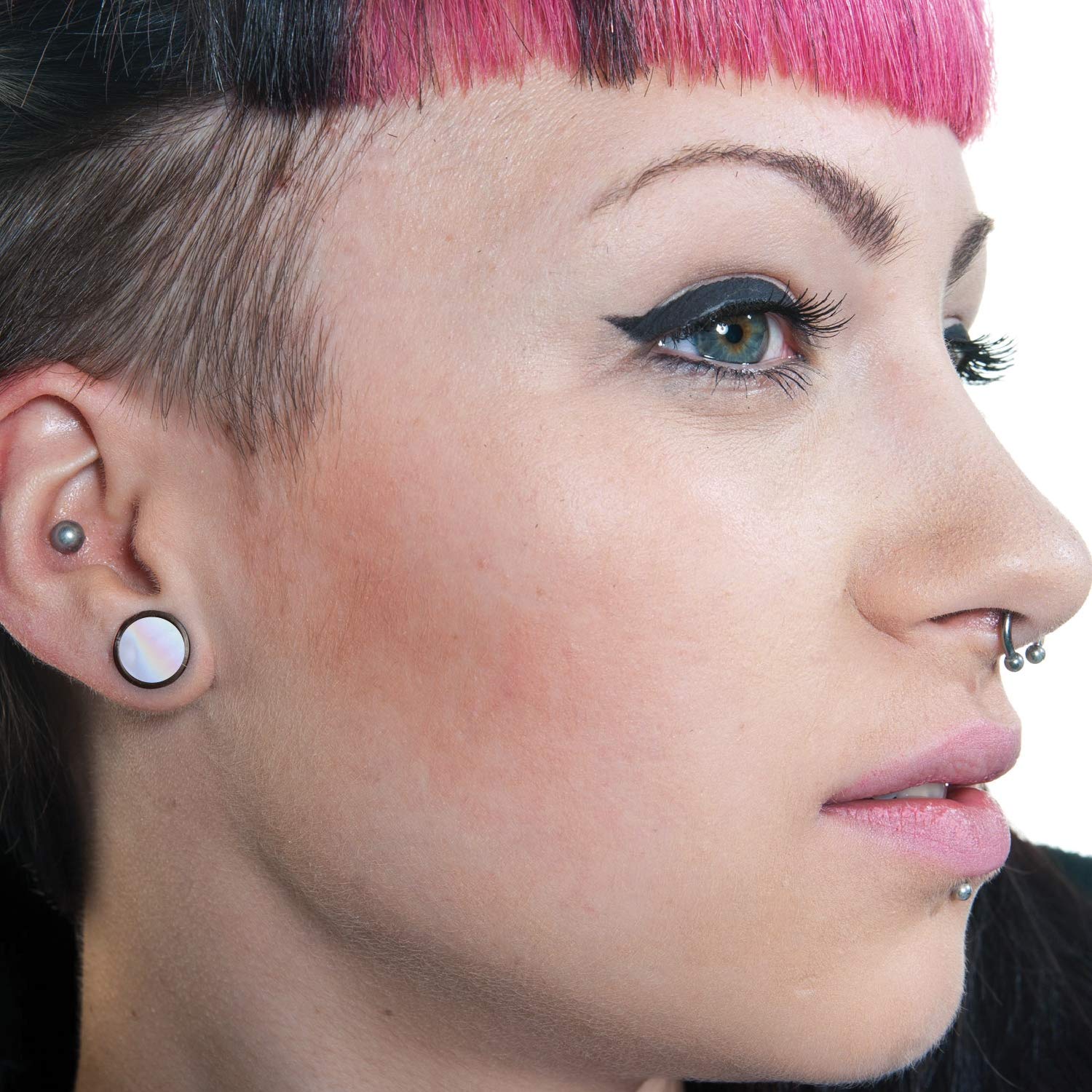BodyJ4You 36PC Gauges Kit Aurora Acrylic Taper Plug 14G-00G Ear Stretch O-Rings Body Piercing
