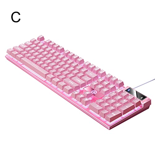Keyboard K500 Wired Keyboard Backlight Mechanical Feel Color Matching 104 Keys Computer E-Sports Gaming Keyboard for Desktop PC Keyboard Computer Peripherals