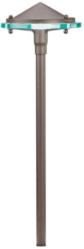 Kichler 15317AZT Path & Spread 1-Light 12V, Textured Architectural Bronze