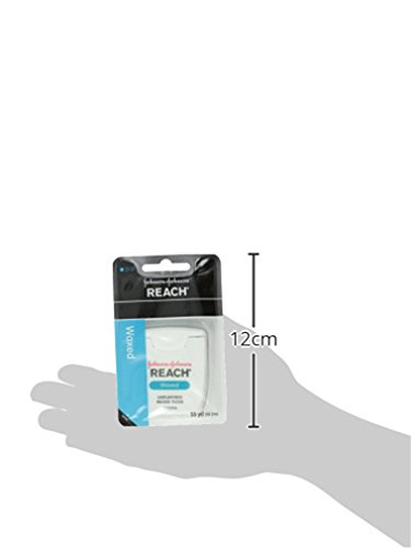 Reach Waxed Dental Floss | Effective Plaque Removal, Extra Wide Cleaning Surface | Shred Resistance & Tension, Slides Smoothly & Easily, PFAS FREE | Unflavored, 55 Yards, 1 Pack