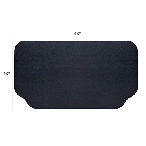 GRILLTEX Under the Grill Protective Deck and Patio Mat, 36 x 56 inches,Black