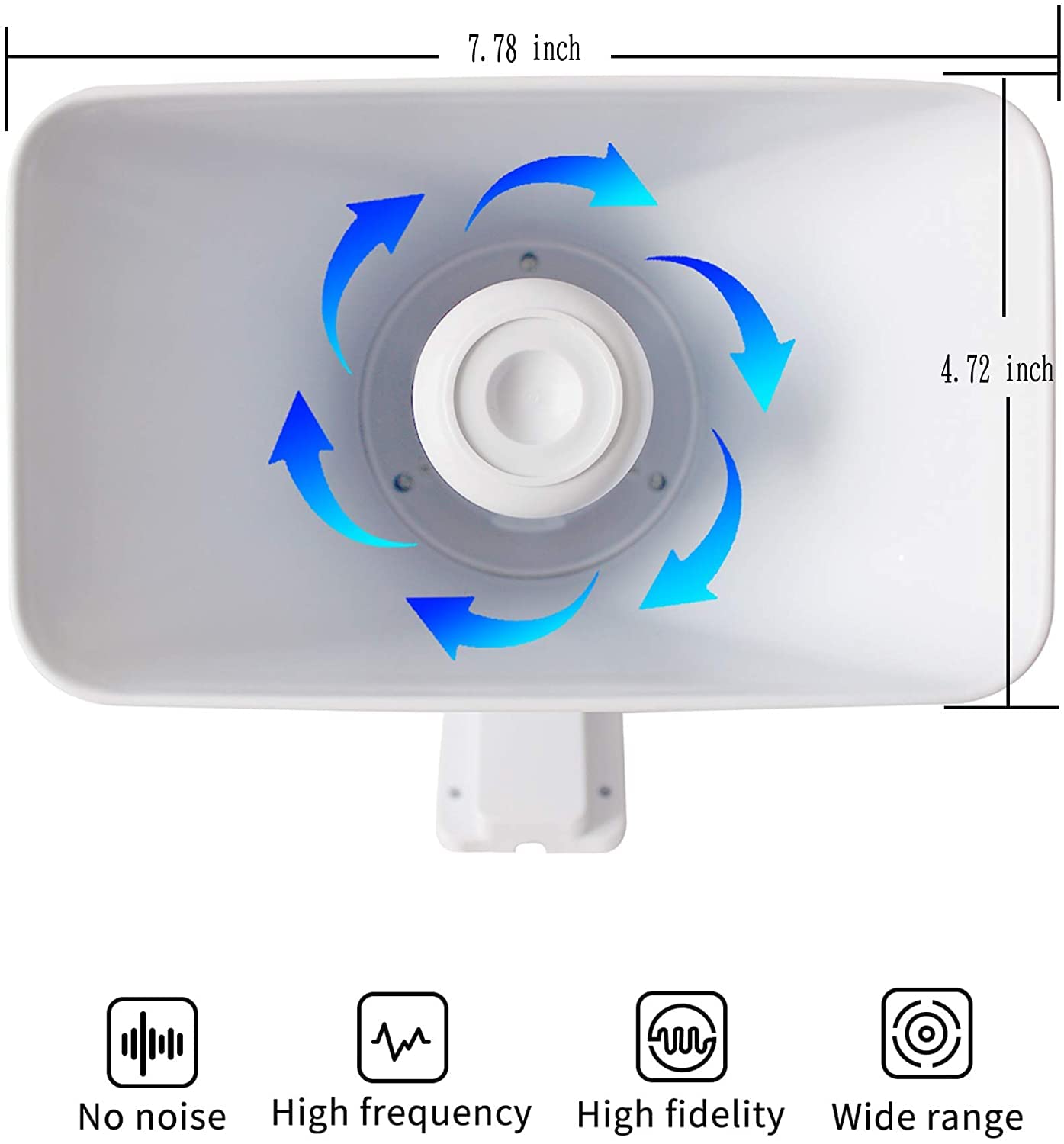 Jokpenes 30W Alarm Siren ,Dual Tone Outdoor Self Contained Electric Security Ring Siren with Bracket,6-12V DC 1.1Ah 130db 8 X 5.5 X 9 Inch for Car Home Doorbell Security Protection System,(Black)