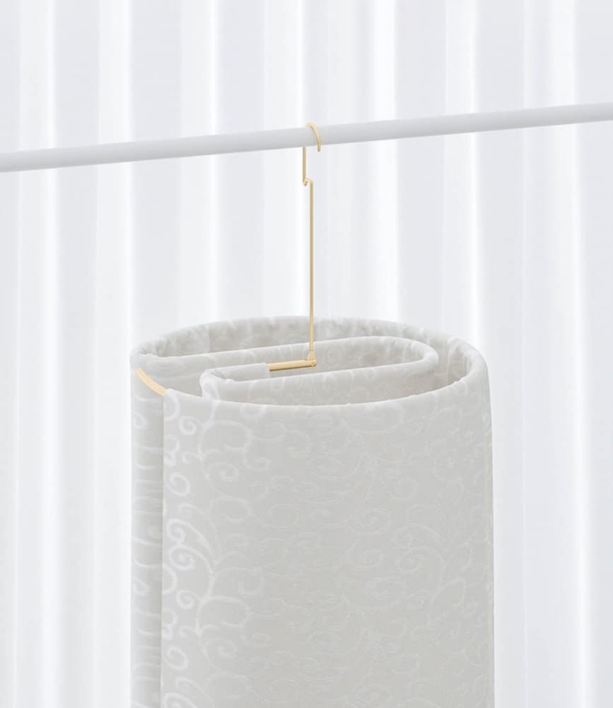 DEPILA Spiral Sheet Hanger Space Saving Hangers for Sheets Bedspreads Coverlets Mattresses Tablecloths Sofa Covers Blankets Shawls Scarfs Capes A2 Coat Hanger