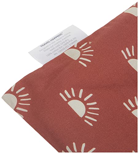 Itzy Ritzy Sealed Wet Bag with Handle – Wet Bag for Travel, Swimsuits, Cloth Diapers, Gym Clothes & Toiletries - Washable & Reusable w/Water Resistant Lining - Measures 11” x 14” (Terracotta Sunrise)