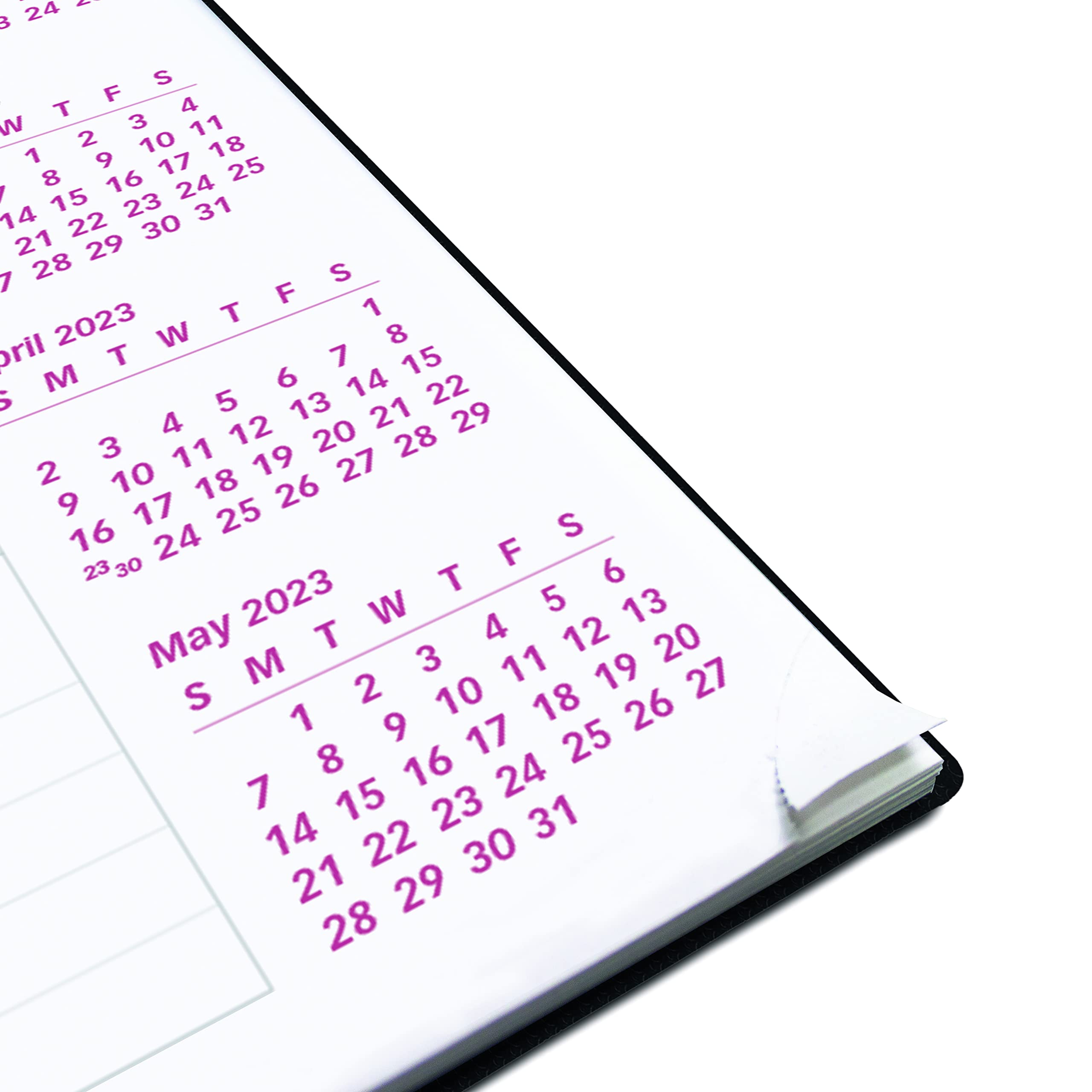 Brownline 2023 DuraFlex Monthly Planner, 14 Months, December 2022 to January 2024, Twin-Wire Binding, 8.875" x 7.125", Black (CB1200V.BLK-23)