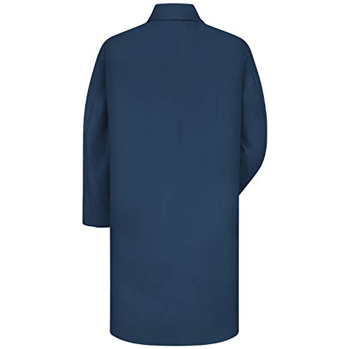 Red Kap Men's Exterior Pocket Original Lab Coat, Navy, 44