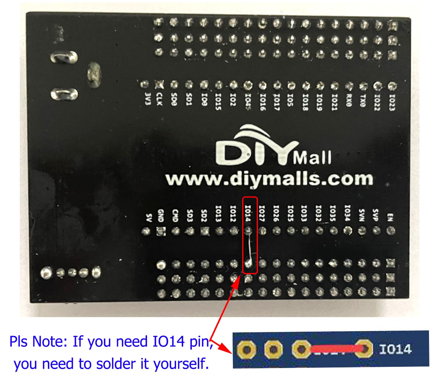 DIYmall DEVIT V1 ESP32-WROOM-32 Development Board, 36Pins ESP32, ESP-32S 2.4GHz WiFi+BT Dev Module CP2102 for Arduino DOIT, with ESP32 Expansion Board