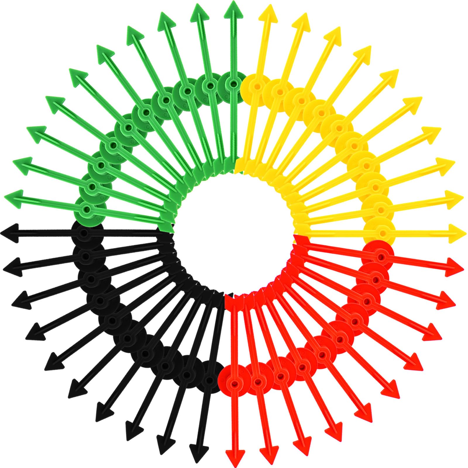 Tatuo 40 Pieces 4 Inch Game Spinner Plastic Arrow Spinners Board Magnetic Arrow Toys for Party School Home Usingboard Spinner 4 Colors