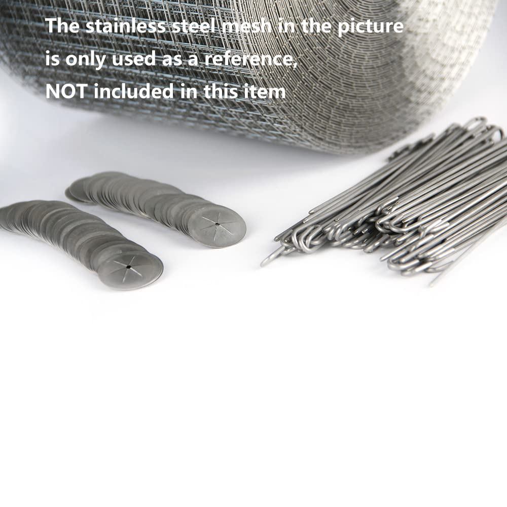 Carligo Fasteners Clips 50 Pack for Solar Panel Bird/Critter Guard, Pigeon/Squirrel Guard Roll Kit Stainless Steel Clips