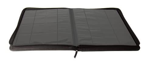 TopDeck 1000 Card Binder - TCG Portfolio - 16 Pocket Card Binder - Ringless Binder Compatible with Pokemon Cards, Yu-Gi-Oh, Magic the Gathering, and More - Side Load Sleeves - Cards Album (Black)