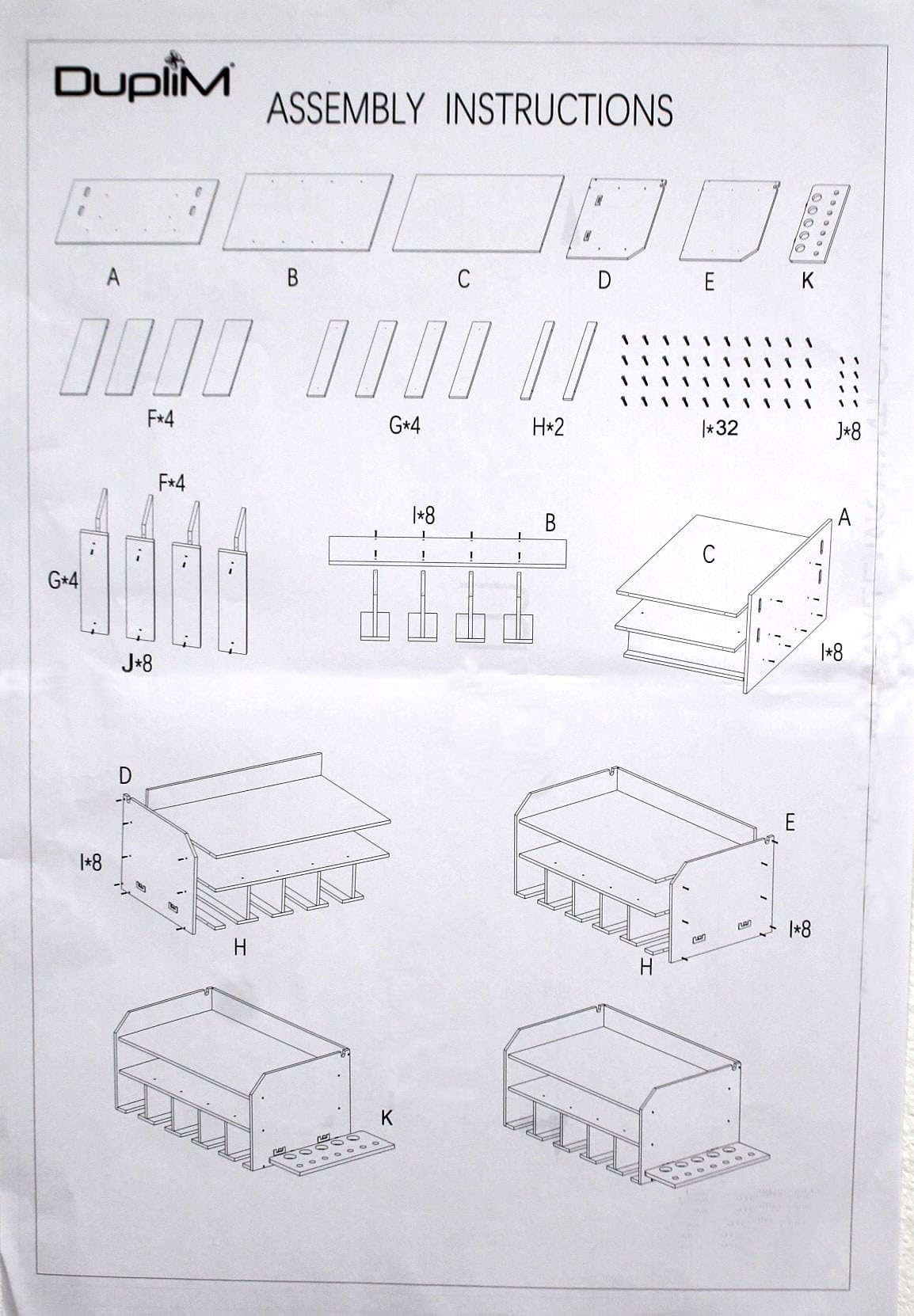 DupliM Bamboo Wall-Mounted Power Tool Organizer, Power Drill Holder and Tool Storage Rack - FSC-Certified β Assembly Required