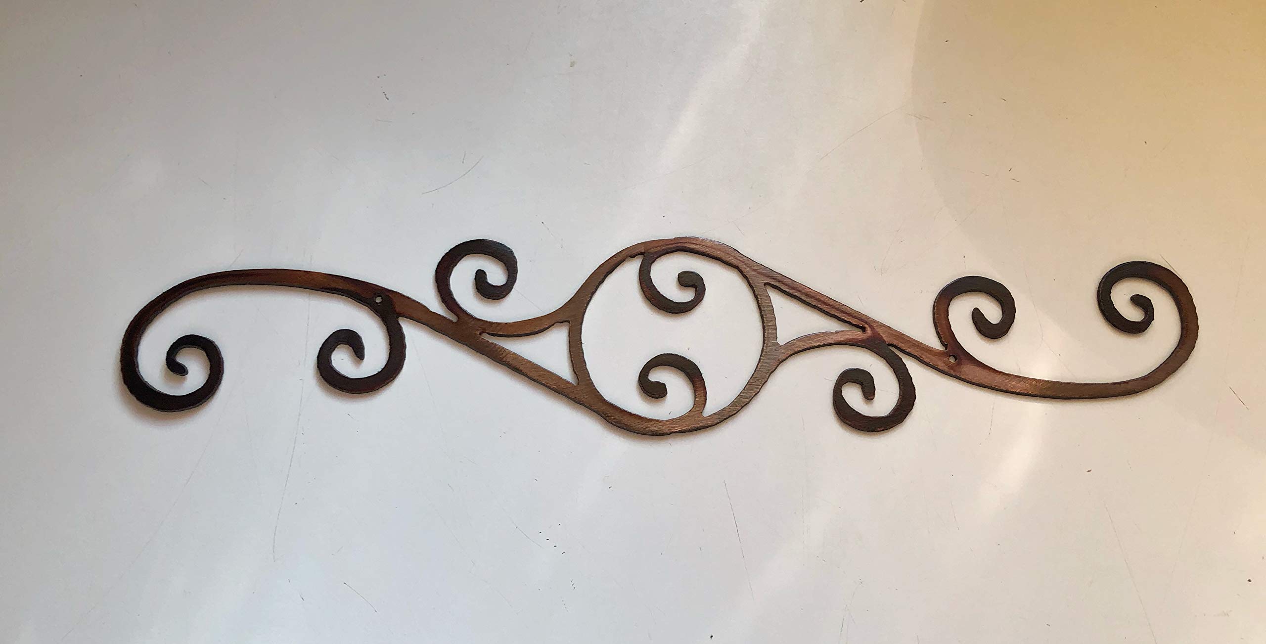Decorative Scroll 12" or 24" Metal Wall Art Decor