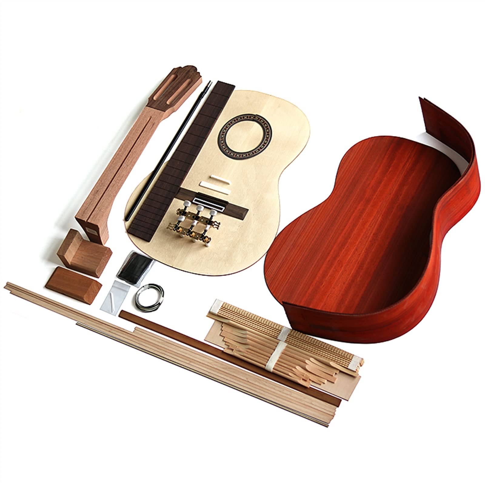 DIY Guitar Body Classical Guitar Back and Side Board Veneer Spruce Surface Production Material Combination Set (Color : 2)