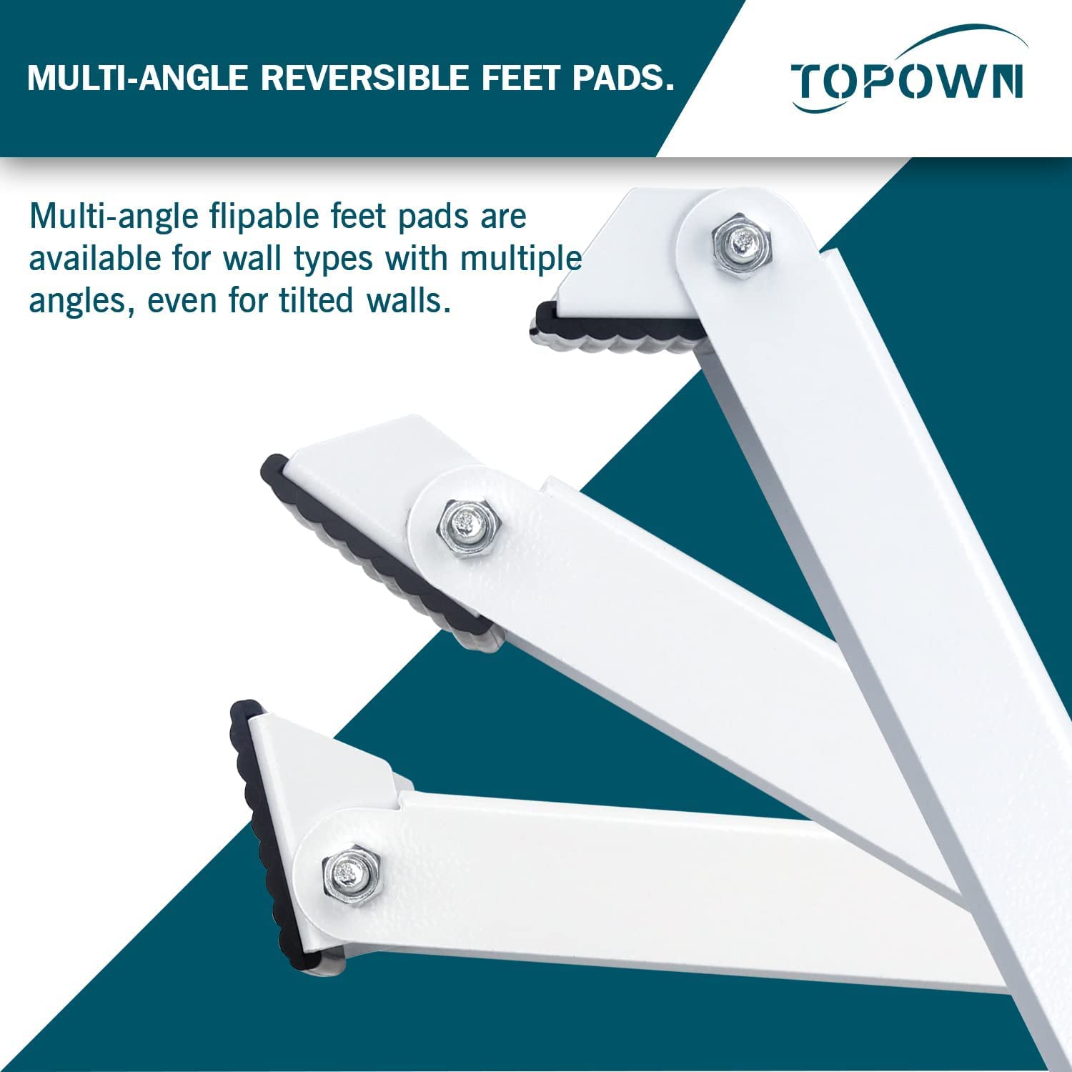 TOPOWN Air Conditioner Support Bracket, AC Support Bracket Window Ac Bracket No Drilling Ac Brackets for Windows No Drilling-Holds Up to 200 lbs