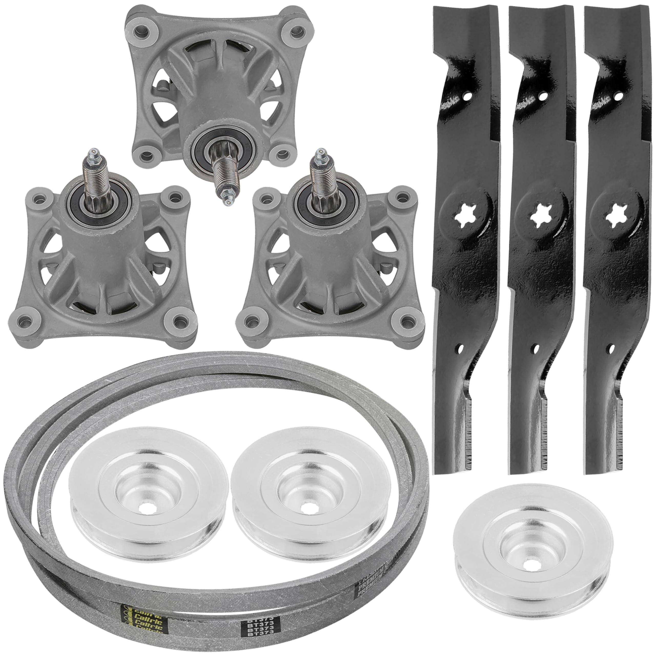 Caltric Spindle Belt Blade Deck 48" Compatible with Husqvarna Z4824 587125201 532174375 532180054