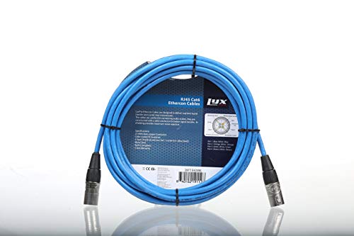 Lyxpro 4 Channel XLR Cable Snake AES & DMX – Connect 4-channle XLR to 30' Single Ethercon Cat6 Cable
