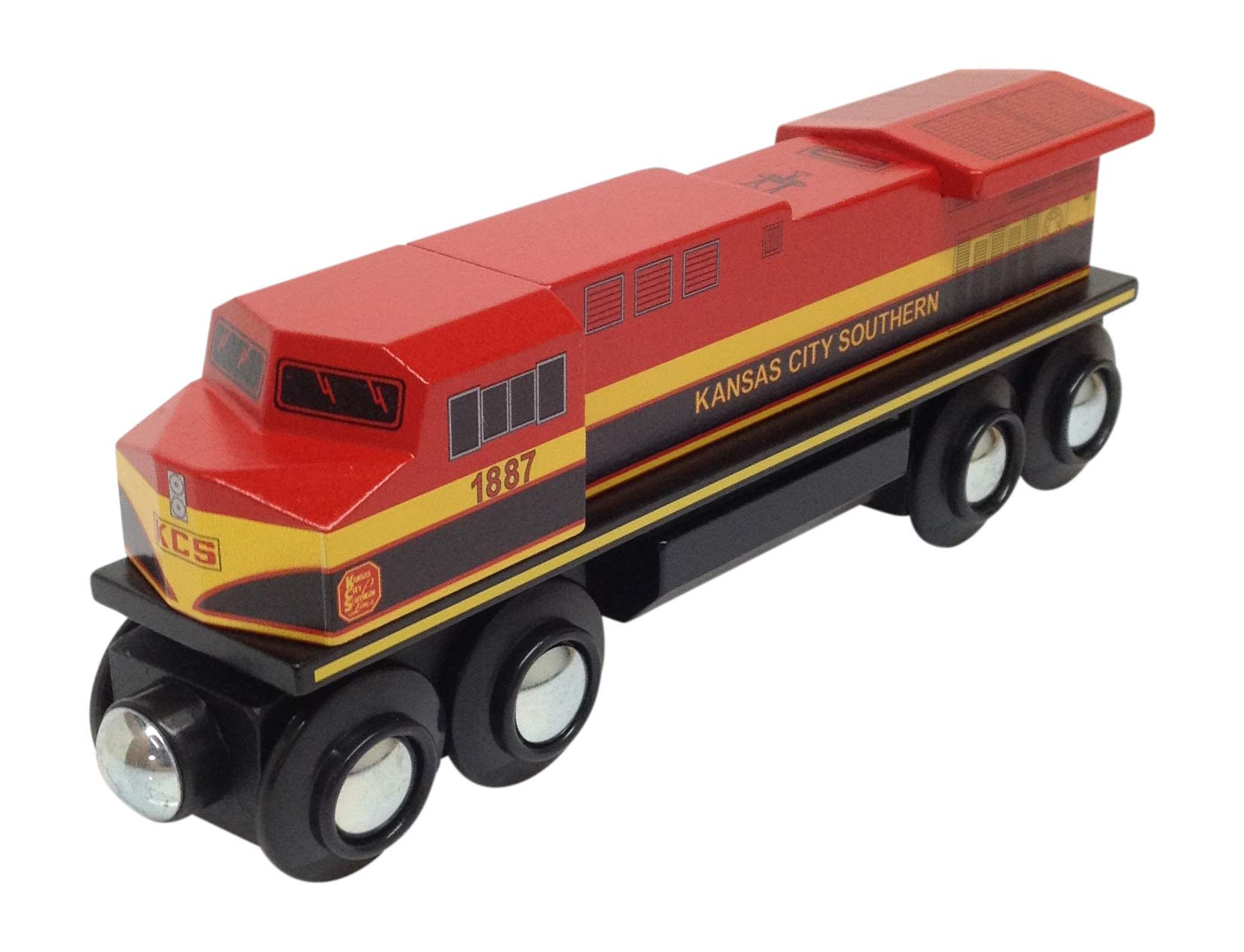 Choo Choo Track & Toy Co. --- Kansas City Southern Diesel Locomotive Wooden Train