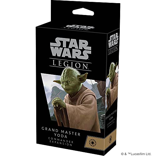 Star Wars: Legion Grand Master Yoda COMMANDER EXPANSION - The Iconic Jedi Master! Tabletop Miniatures Strategy Game for Kids and Adults, Ages 14+, 2 Players, 3 Hour Playtime, Made by Atomic Mass Games