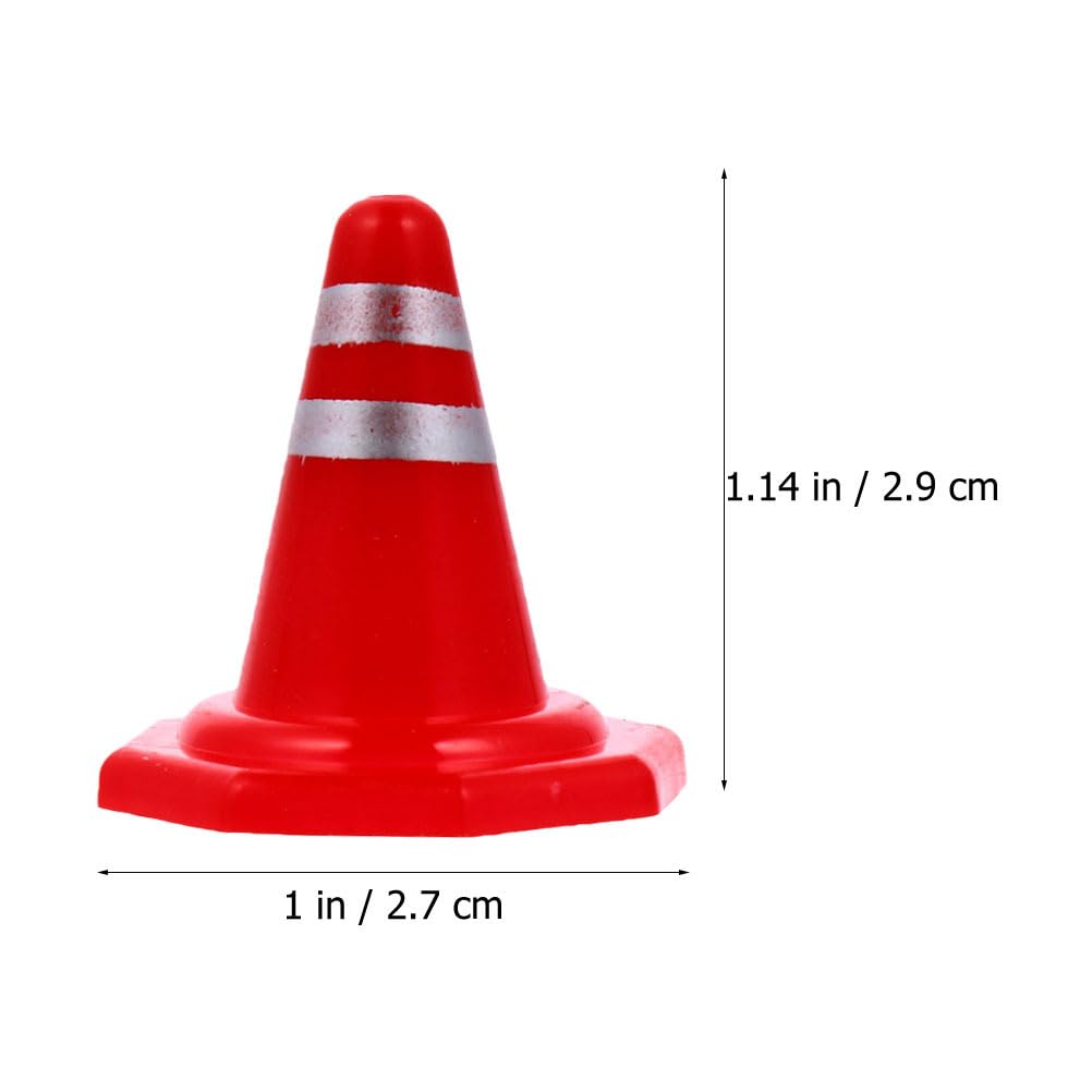 Mini Traffic Cones Toy 20Pcs Mini Construction Cones Small Cones for Sports Training