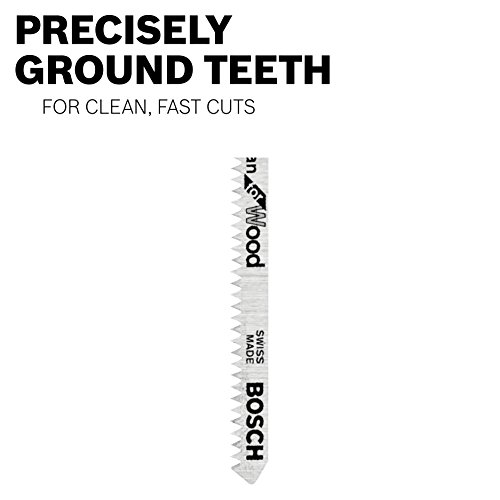 BOSCH U118EF 5-Piece 3-1/8 In. 14-18 Progressive TPI Flexible for Metal U-shank Jig Saw Blades
