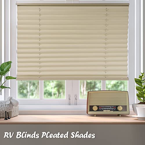 Eazy2hD RV Blinds for Camper Windows (32" W x 24" L) Day & Night RV Adjustable Shutters Privacy Protection UV Protection for RV Camper Travel Trailers Motorhome