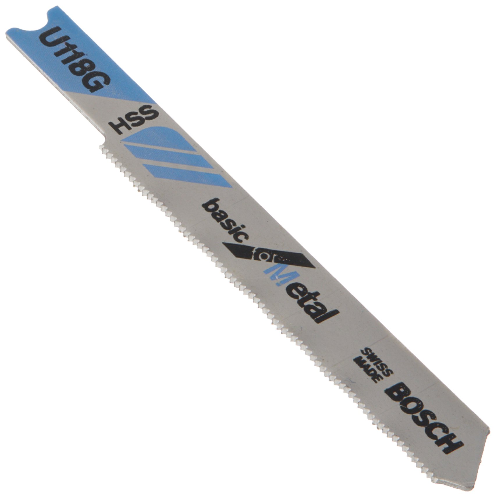 Bosch U118G 5-Piece 2-3/4 In. 36 TPI Basic for Metal U-shank Jig Saw Blades