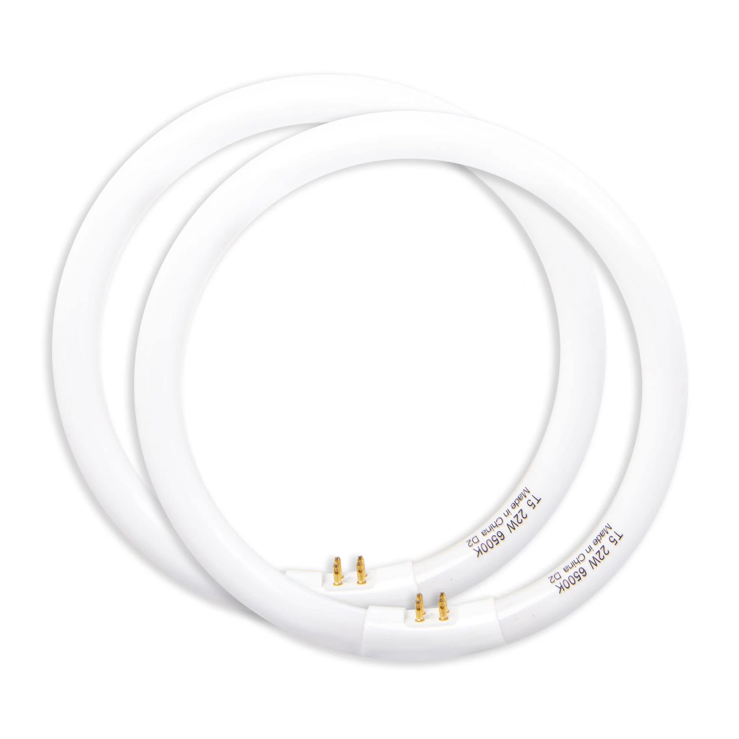 Celiwace 7 inch T5 22W Circular Fluorescent Bulb FCL Round Light Replacement for Zadro Floxite Rialto Daylight 2 Pack