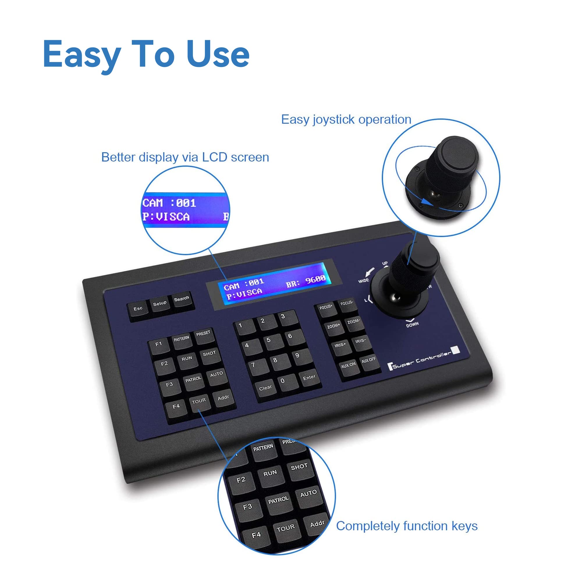Tenveo Joystick PTZ controller for Business Meetings,PTZ Controller with joystick operation(TEVO-KZ1)