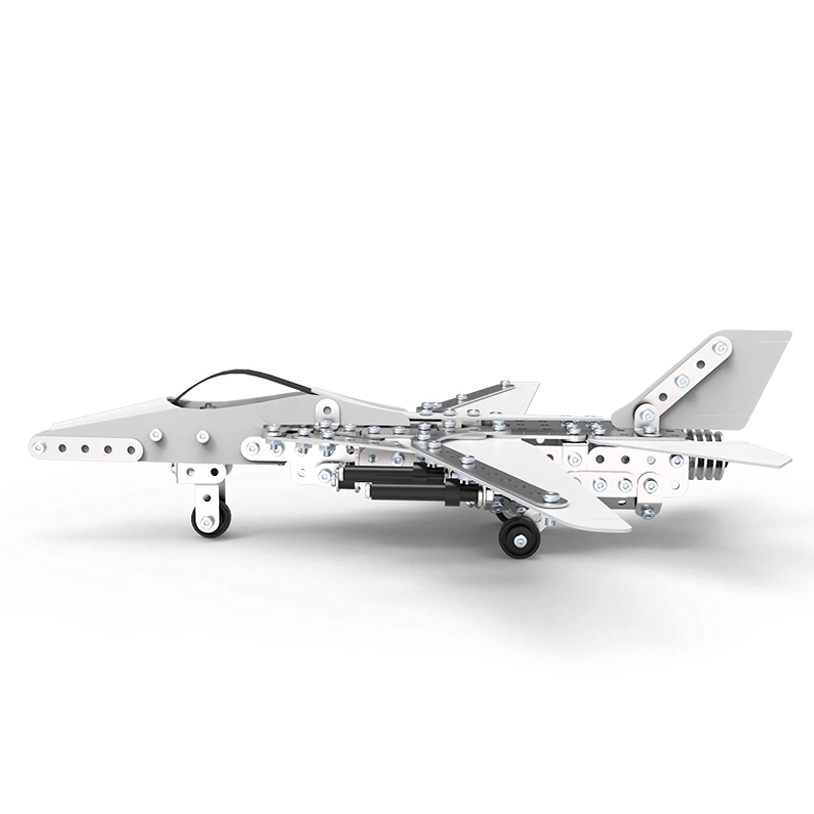 Steel World Assembled Fighter Toy Model Metal Building Block Set Construction Toys for Children and Adults