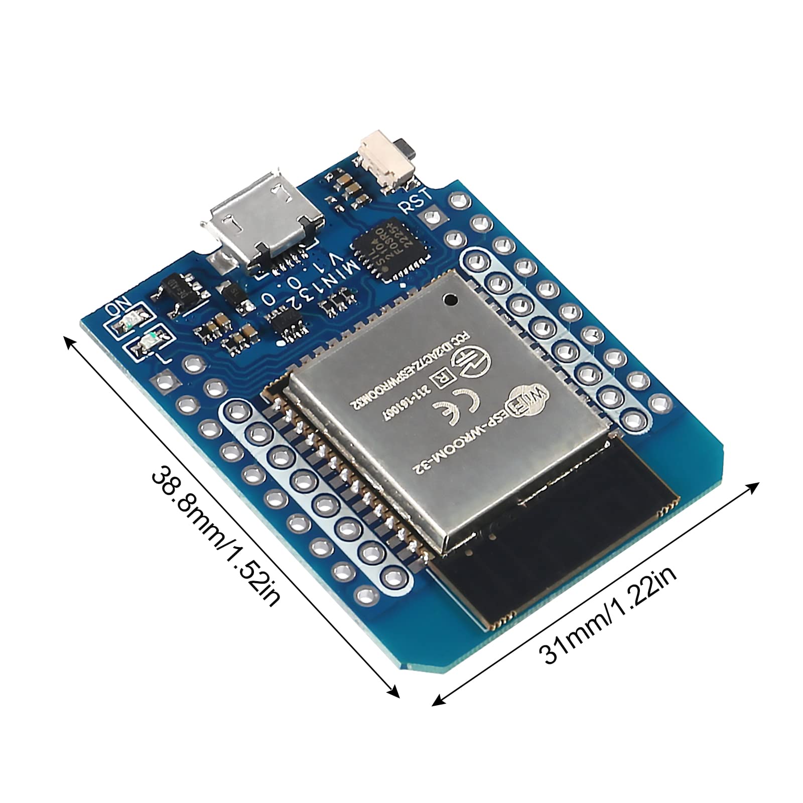 DIANN D1 Mini NodeMCU ESP32 ESP-WROOM-32 WLAN WiFi Bluetooth IoT Development Board Micro USB