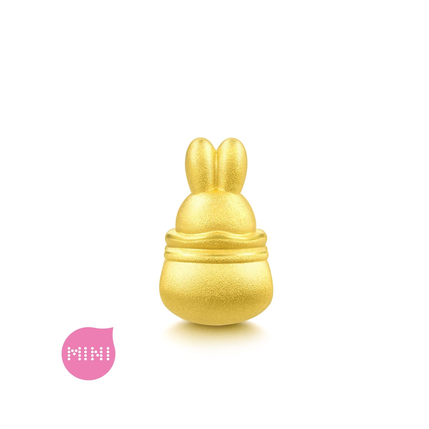 CHOW SANG SANG 999 24K Solid Gold Mini Charm Lucky Rabbit in Lucky Bag Charm Bracelet for Women 93687C