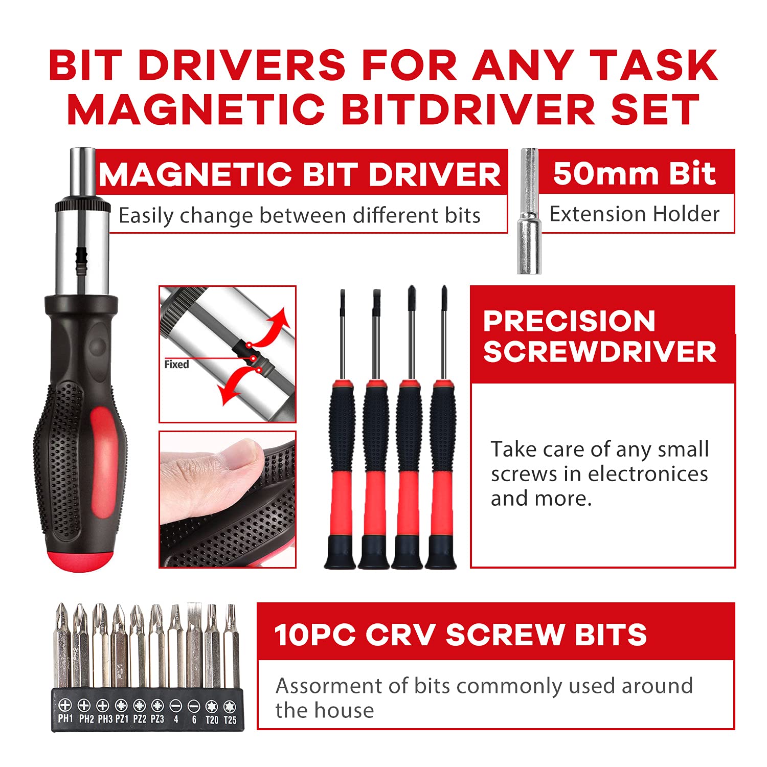 jar-owl Powerful Brushless Motor 21V Cordless Drill Set, 319 in-lb Torque, 0-1350RMP Variable Speed, 10MM 3/8'' Keyless Chuck, 25+1 Clutch, 1.5Ah Li-Ion Battery & Charger for Home Tool Kit