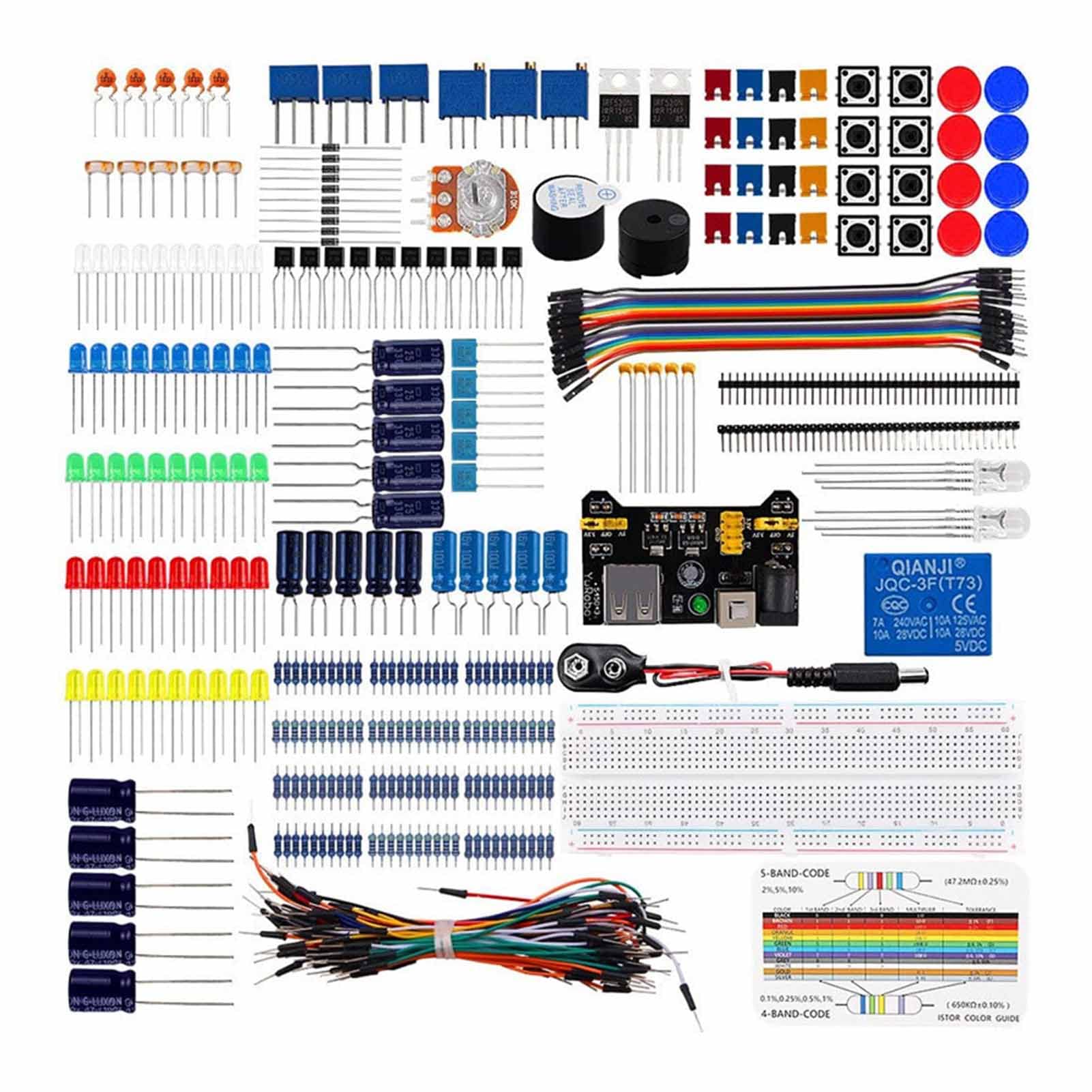 Electronic Components Kit, Professional of Electronic Components Assortment for Learning Resources