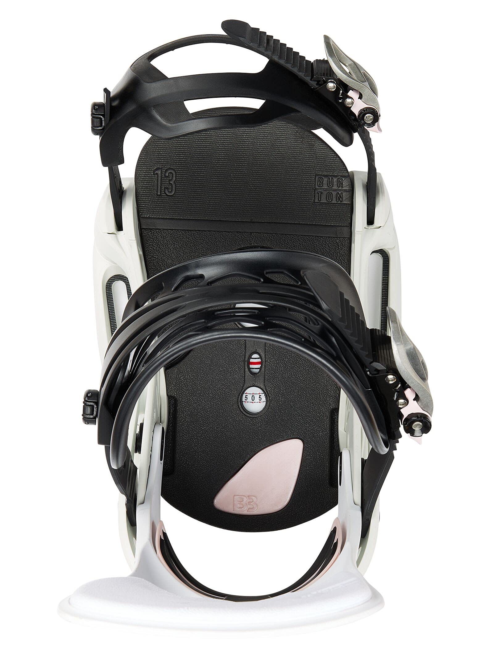 Burton Cartel X EST Mens Snowboard Bindings White/Grey/Logo Sz M (8-11)