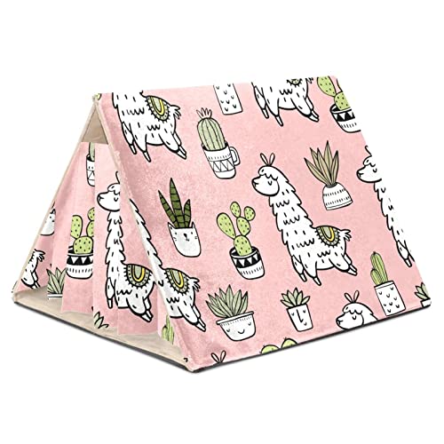 enheng Small Pet Hideout Cute Alpaca Hamster House Guinea Pig Playhouse for Dwarf Rabbits Hedgehogs Chinchillas