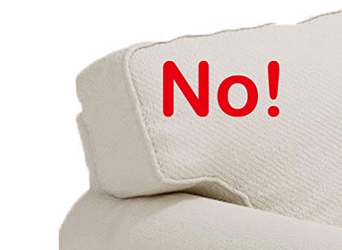 The Cotton Sofa Cover (Width: 81”~ 85”, Not 92” !) Fits Pottery Barn PB Comfort Roll ARM Sofa (Not Grand Sofa). A Durable Slipcover Replacement (Beige (Knife Edge))
