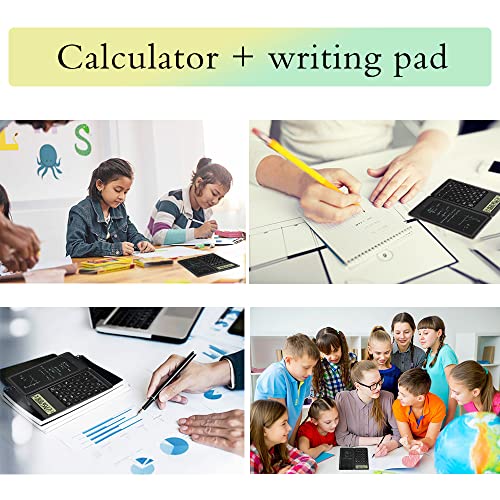 IPepul Calculator,calculators Desktop with Writing Screen, Large Display, and Quiet Design - Ideal for Students and Office Workers (Black)