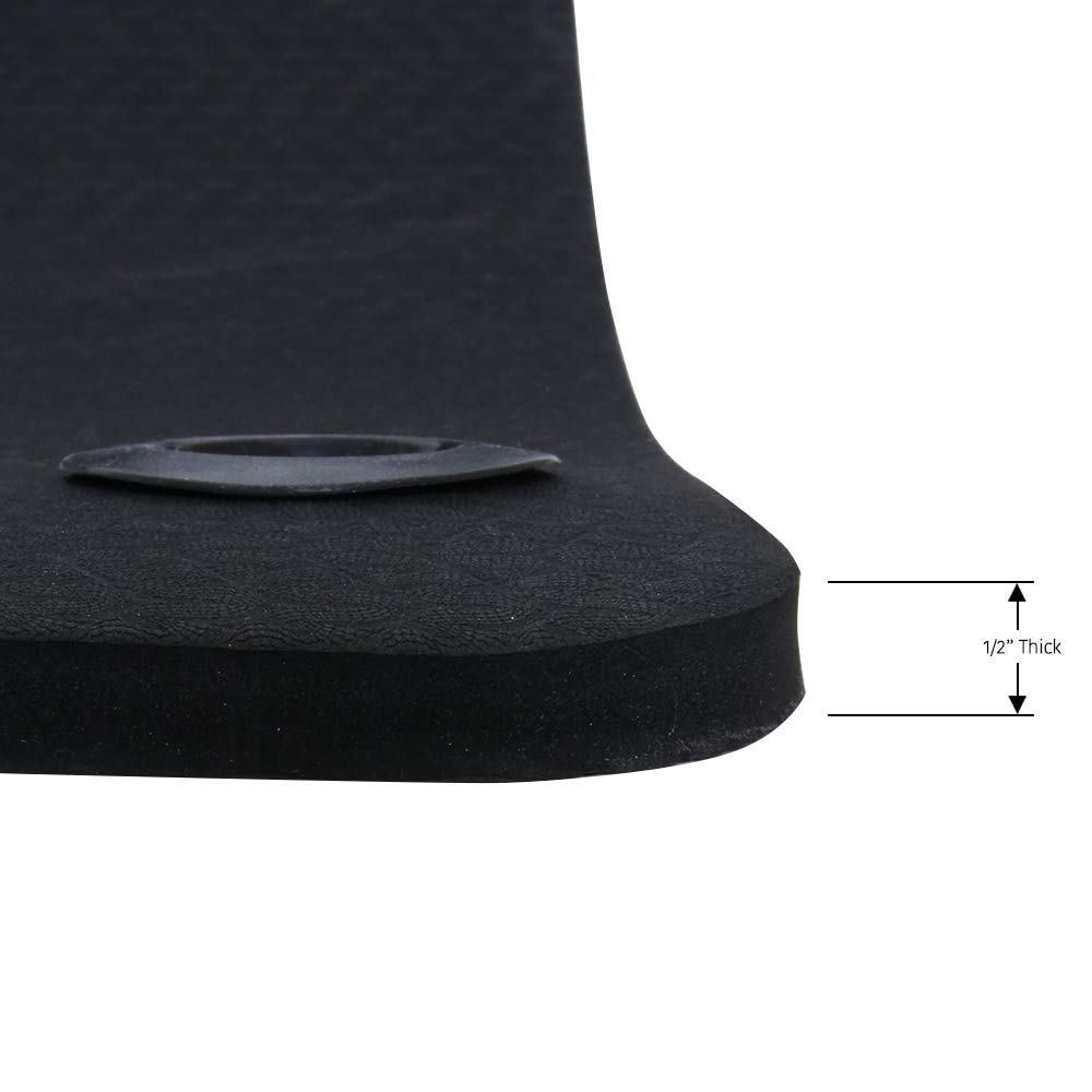 BodySport TPE Exercise Mat for Men and Women – Workout Mat – Perfect for Gyms and Fitness Training – ½ in. Thick, 72 in. Long, Black