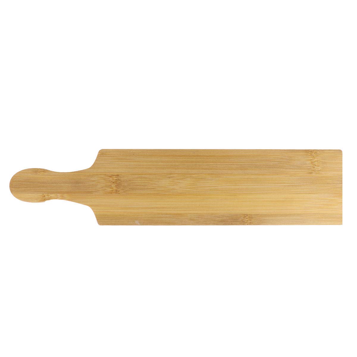 HinLot 3 Slots Bamboo Wine Serving Display Rack Flight Paddle Board for Wine Glass Jars (1)