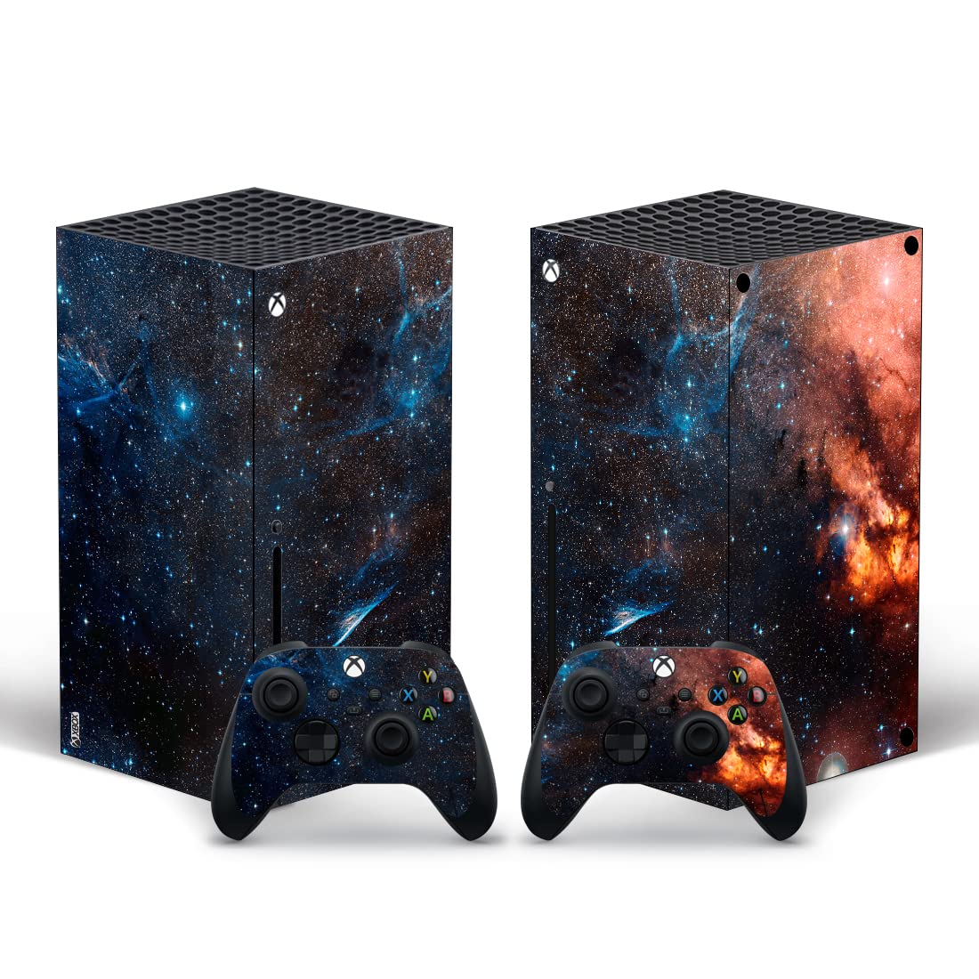 CENSTEEL Xbox Series X Skins Wrap Sticker with Two Free Wireless Controller Decals, Whole Body Protective Vinyl Skin Decal Cover