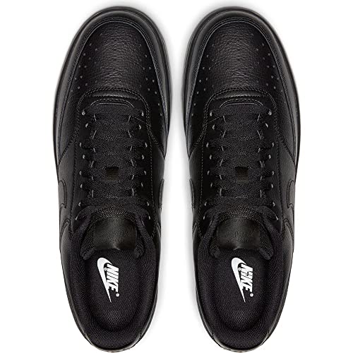 Nike Men's Court Vision Low Sneaker, Black/Black-Black, 9.5 Regular US