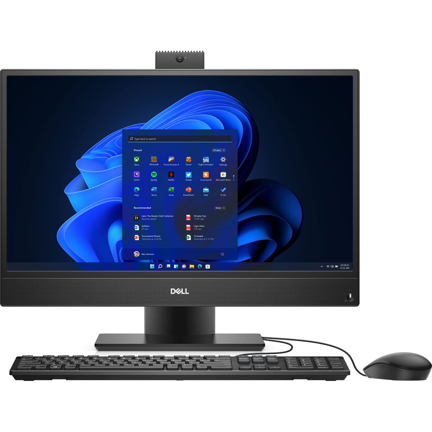 Dell OptiPlex 3280 21.5" Full HD All-in-One Desktop Computer - 10th Gen Intel Core i7-10700T 6-Core up to 4.50 GHz Processor, 16GB RAM, 1TB NVMe SSD + 1TB HDD, Intel UHD Graphics 630, Windows 11 Pro