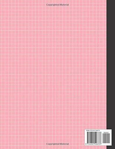 Graph paper Composition Notebook: Grid Paper Notebook | Quad Ruled | 100 Pages | 8.5 x 11" | Pink