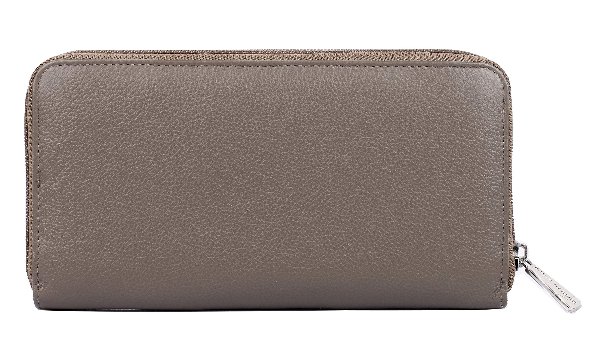 Karla Hanson RFID Blocking Wanda Leather Wallet (Taupe Multi)