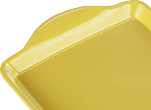 Calypso Basics, Sandwich Melamine Tidbit Tray, Lemon